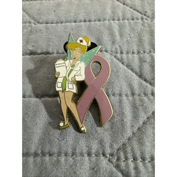 a.n.a | Jewelry | Disney Peter Pan Tinkerbell Breast Cancer Awareness ...